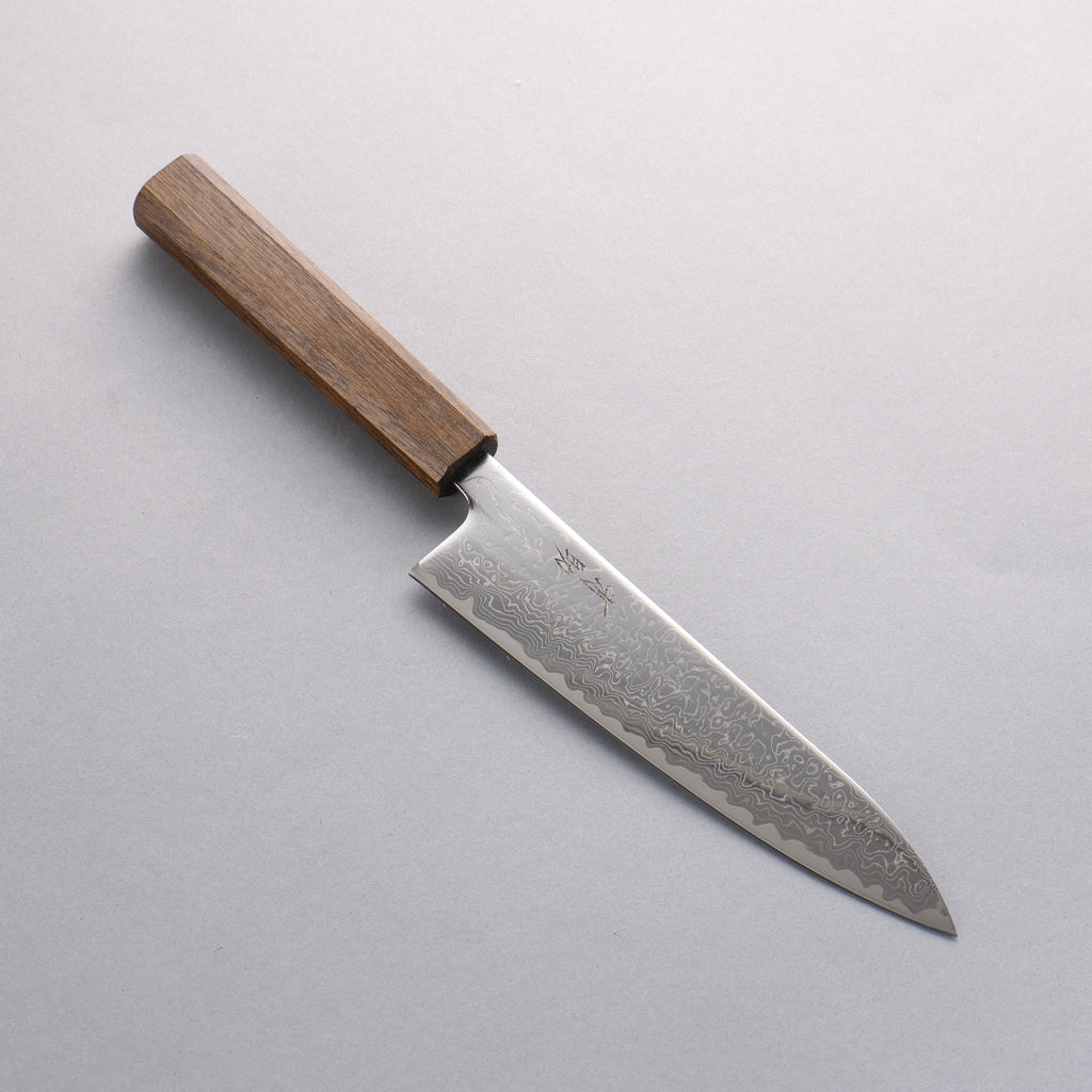 Seisuke VG10 Mirrored Finish Damascus Gyuto 180mm Oak Handle