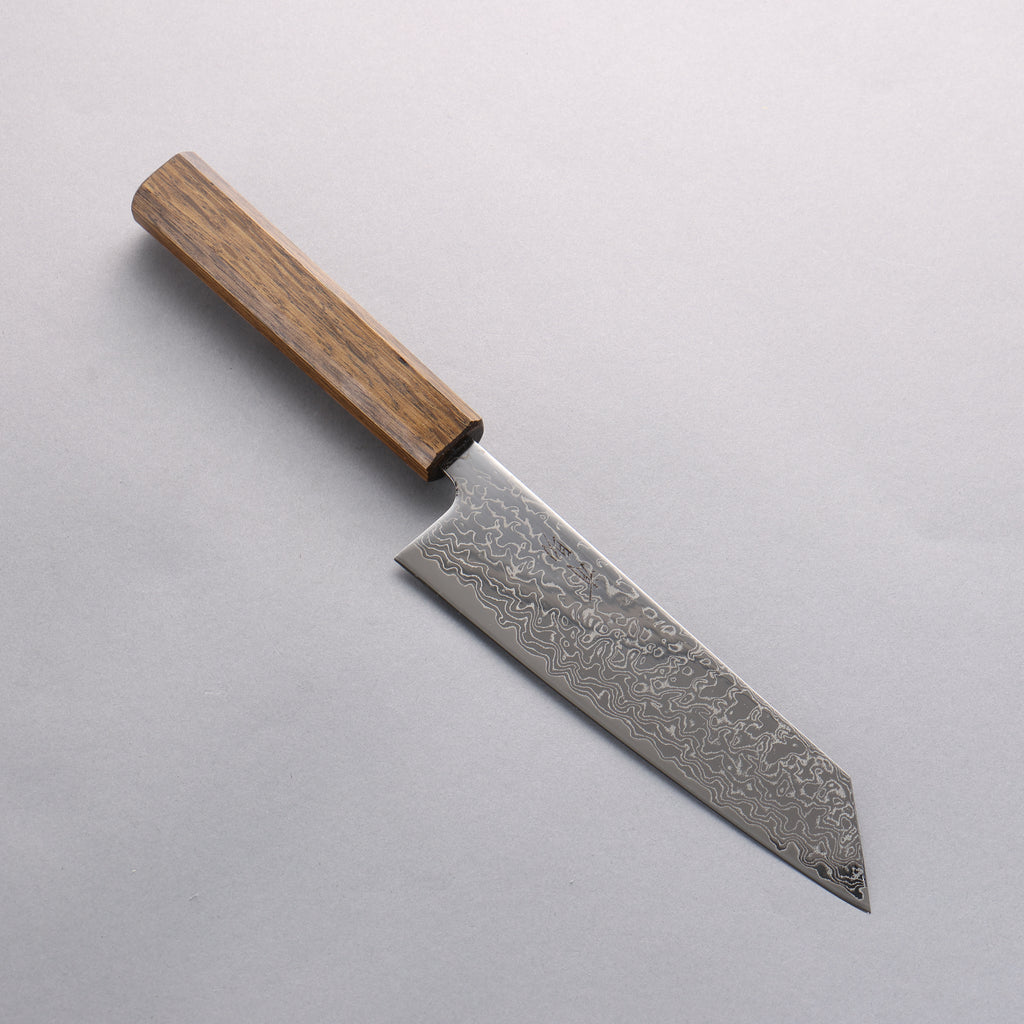 Seisuke VG10 Mirrored Finish Damascus Bunka 170mm Oak Handle