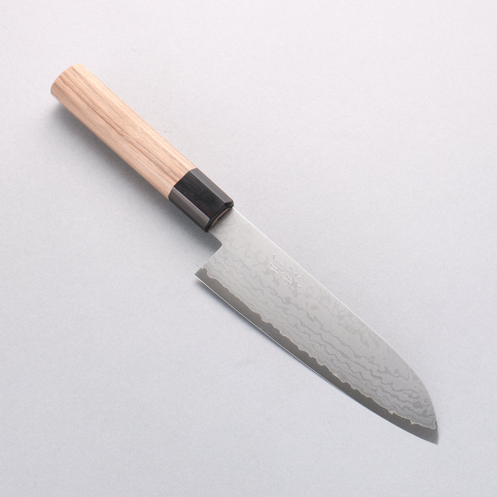 Seisuke VG10 Damascus Santoku 165mm Walnut Handle