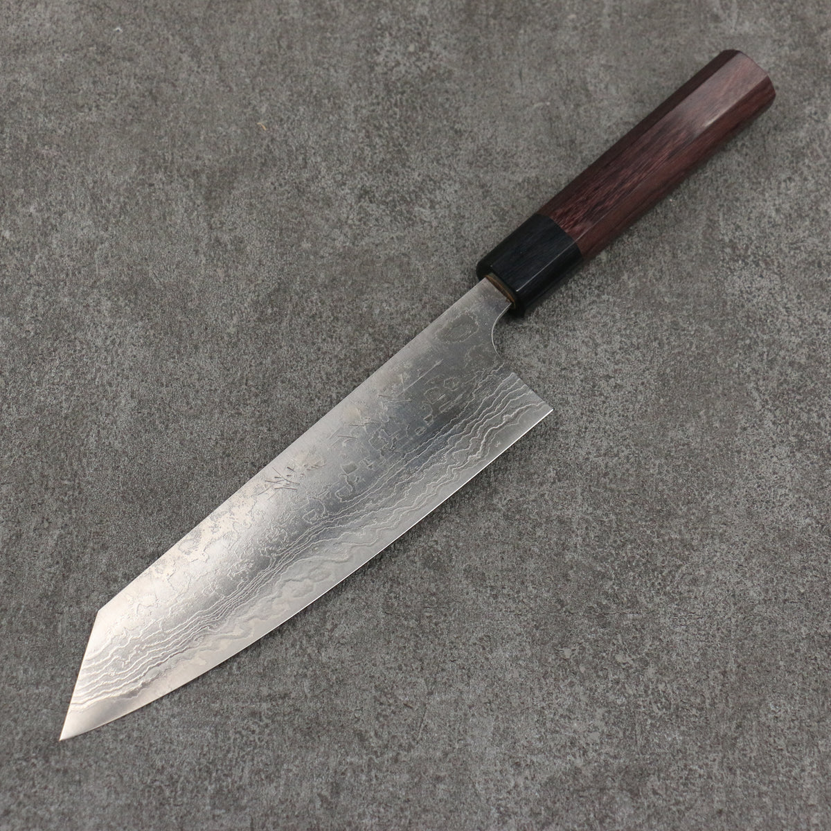 Nao Yamamoto SG2 Damascus Migaki Finished Bunka 180mm Rosewood (Ferrul ...