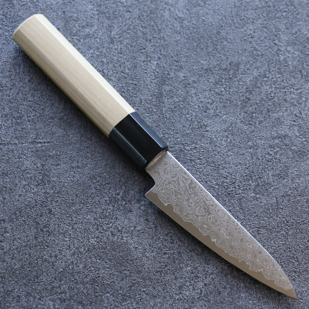 Seisuke VG10 Damascus Petty-Utility 105mm Magnolia Handle